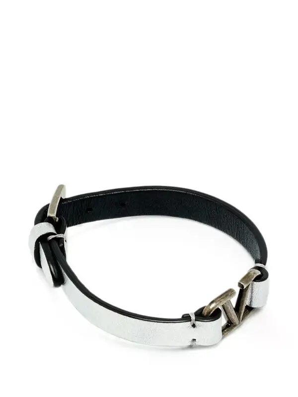 Valentino Garavani Vlogo Leather Bracelet