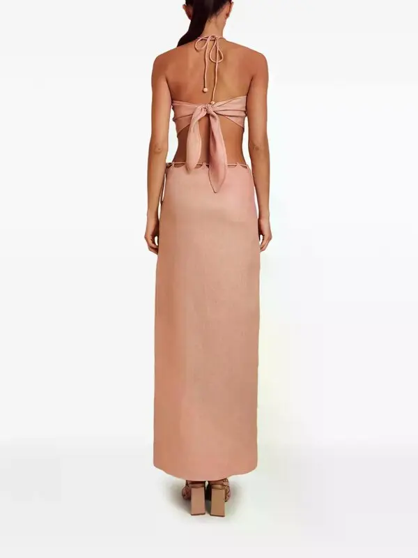 Azulu Cairo Cut-out Maxi Skirt - Pink