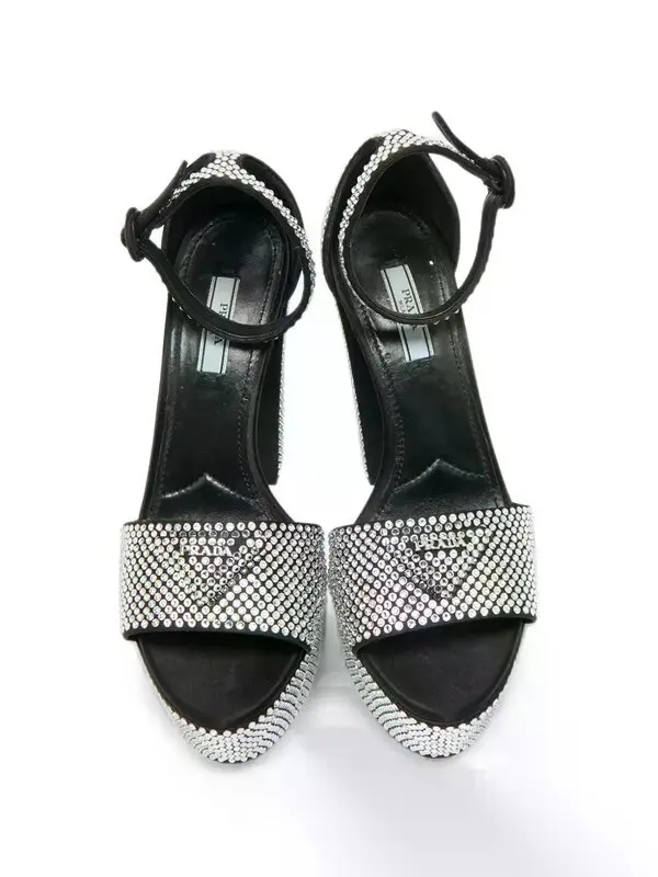 Prada Embellished Platform Sandals