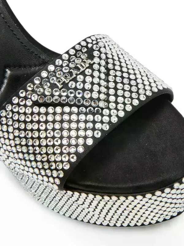 Prada Embellished Platform Sandals
