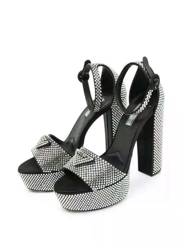Prada Embellished Platform Sandals
