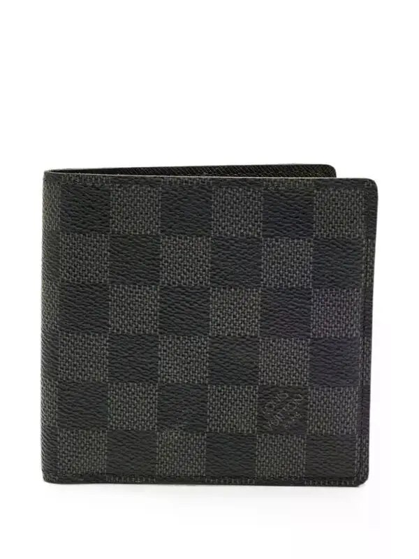 LOUIS VUITTON 2009 Marco Damier Graphite Wallet - Black