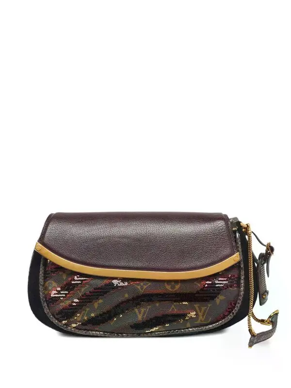LOUIS VUITTON Monogram Sauvage Tigre Clutch Bag