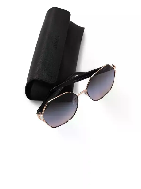Guess Hexagonal Frame Sunglasses