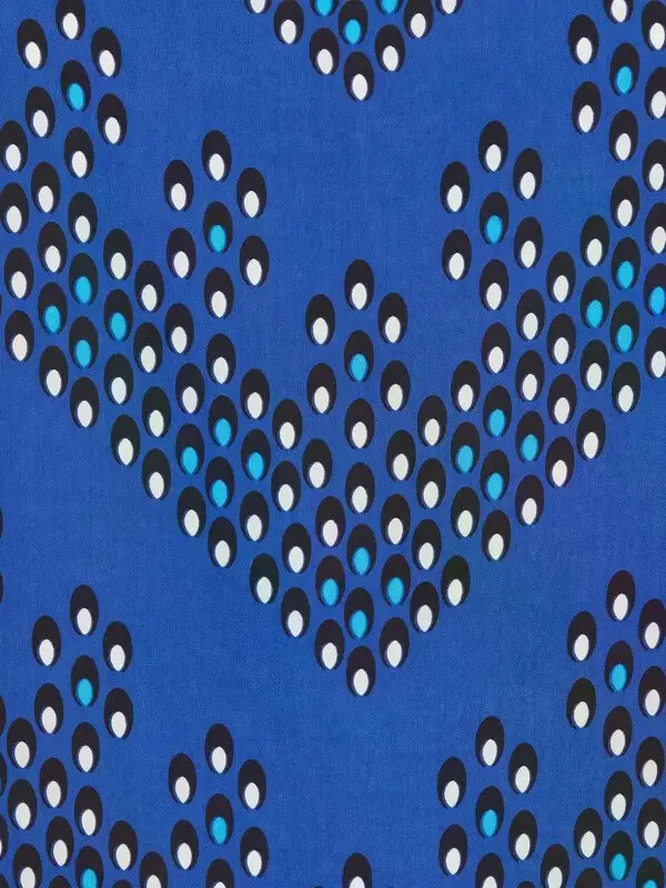 Diane Von Furstenberg Printed Short-sleeve Blouse