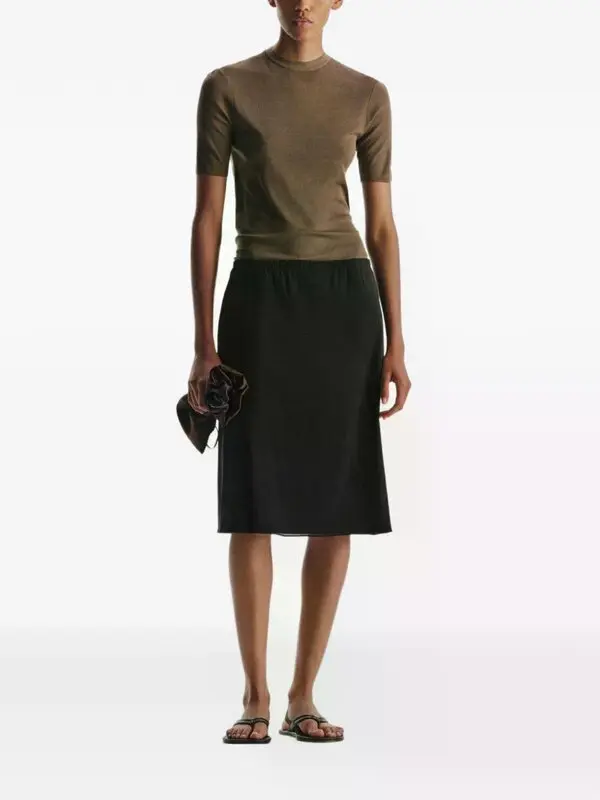 THE ROW Ozzi Short-sleeve Top - Brown