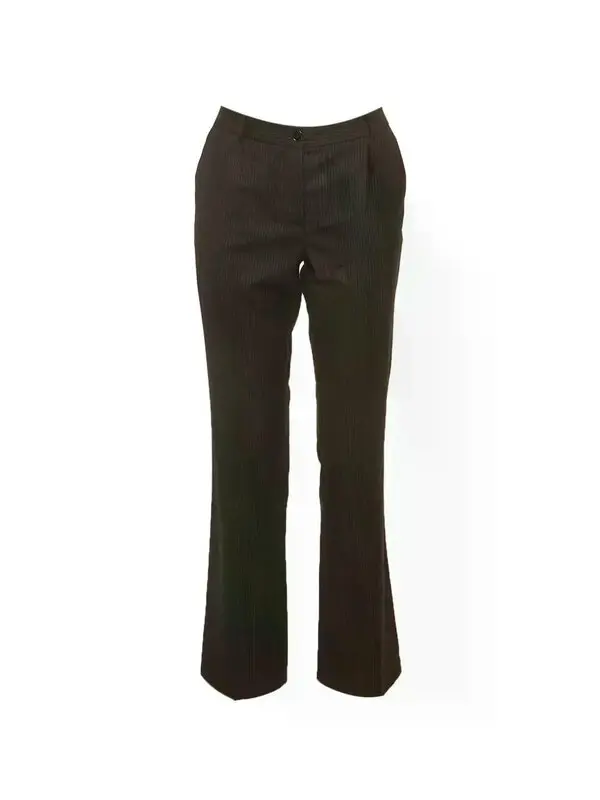 Dolce & Gabbana Pinstripe Tailored Trousers - Black