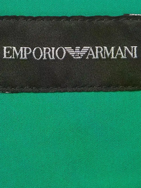 Emporio Armani Pleated Crepe Shorts With Buckled Side Tabs