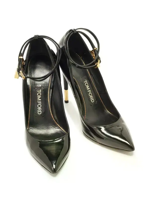 TOM FORD Padlock Pointed-toe Heeled Pumps