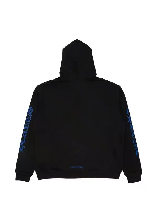Chrome Hearts Logo Print Zip-up Hoodie - Black