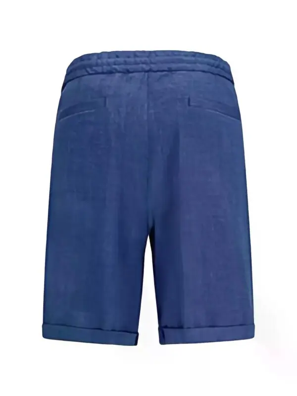 Brunello Cucinelli Herringbone Drawstring Waist Shorts