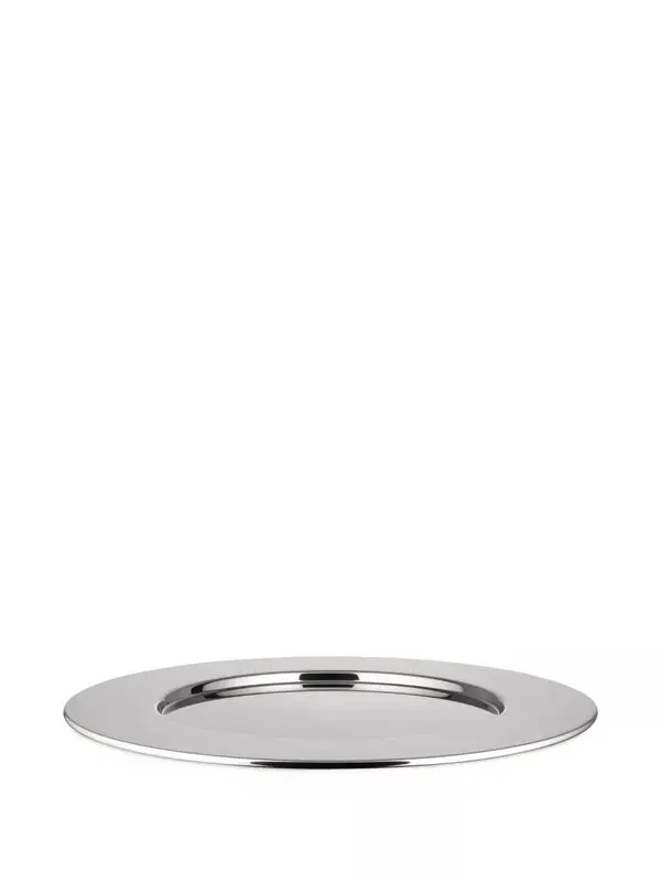 ALESSI Polished Round Charger Plate - Silver