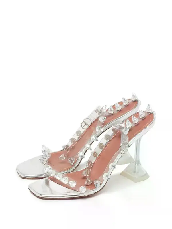 Amina Muaddi Julia Crystal-embellished Heeled Sandals