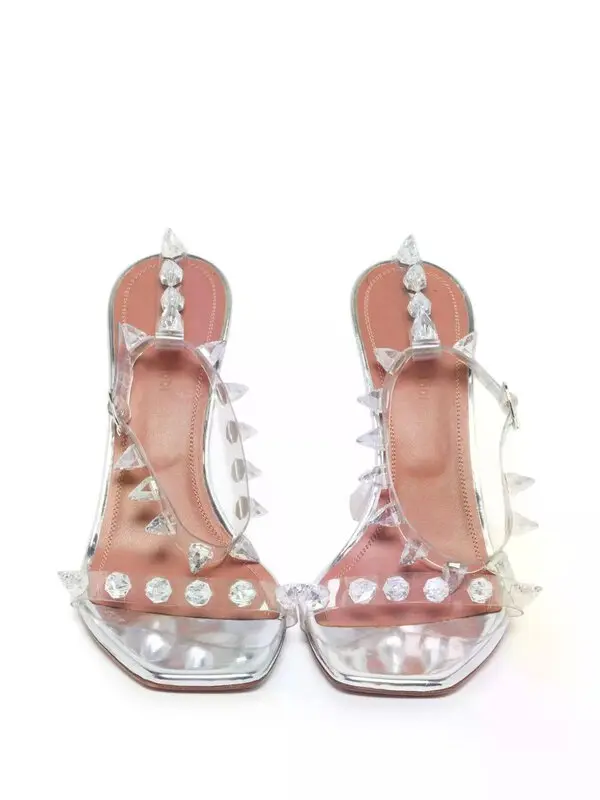 Amina Muaddi Julia Crystal-embellished Heeled Sandals