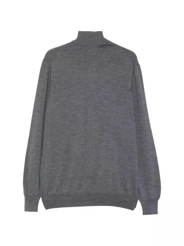 GRAN SASSO Zip-up Wool Cardigan