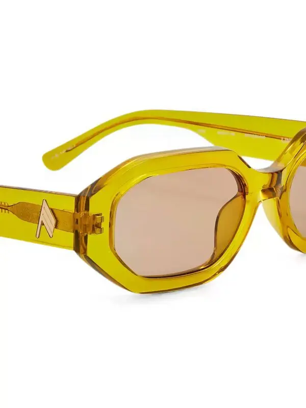 Attico Irene Octagon Frame Sunglasses - Yellow