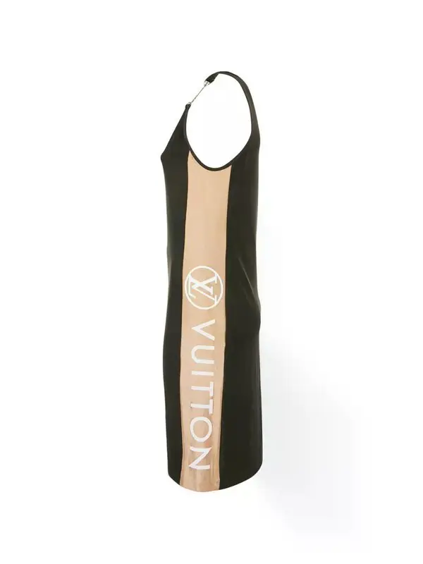 LOUIS VUITTON Monogram Sleeveless Midi Dress
