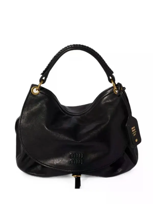 Miu Miu Rendez-vous Leather Bag - Black