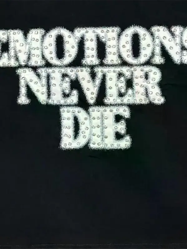 Mixed Emotion End Rhinestone-embellished Cotton T-shirt
