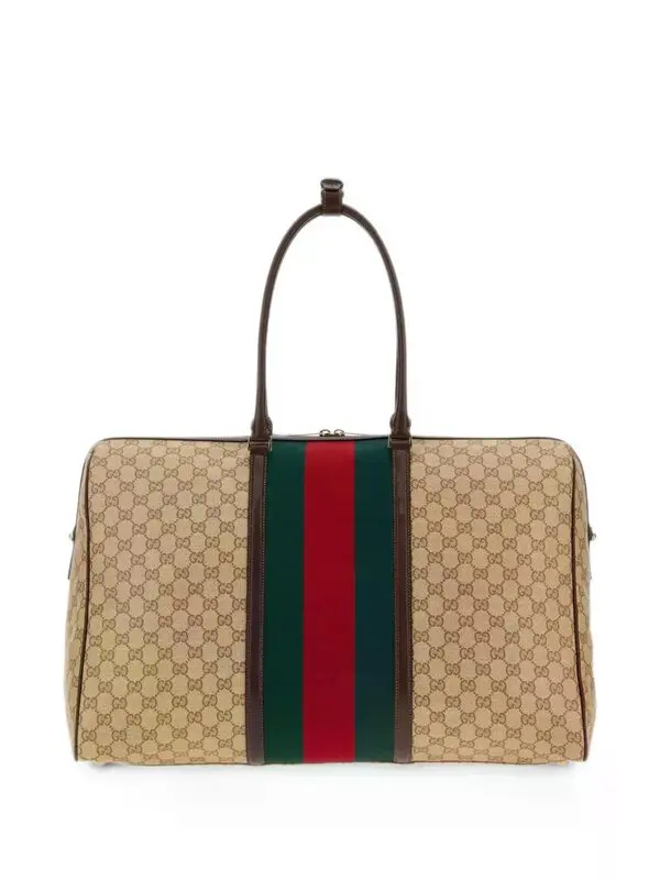 Gucci Gg Supreme Duffle Bag - Neutrals