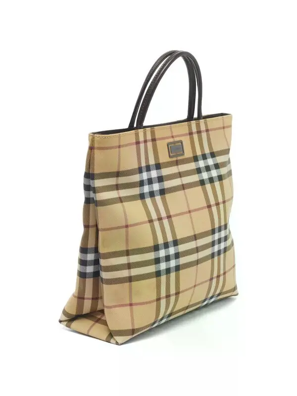 Burberry Nova Check Tote Bag - Neutrals