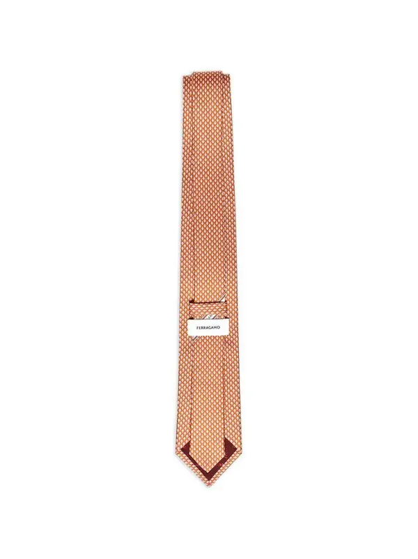 FERRAGAMO Silk Neck Tie - Orange
