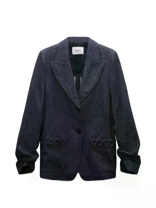 Dorothee Schumacher Braided Detail Denim Blazer