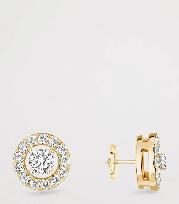 Messika Joy Diamond Stud Earrings In Rose