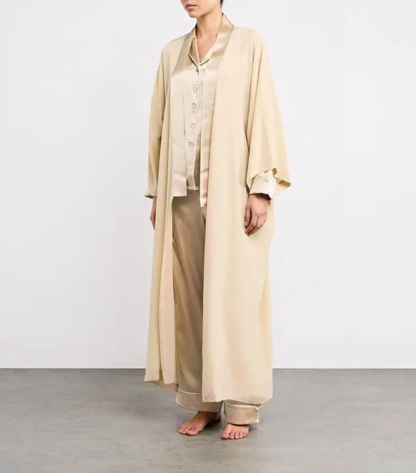 Olivia Von Halle Silk Queenie Long Robe