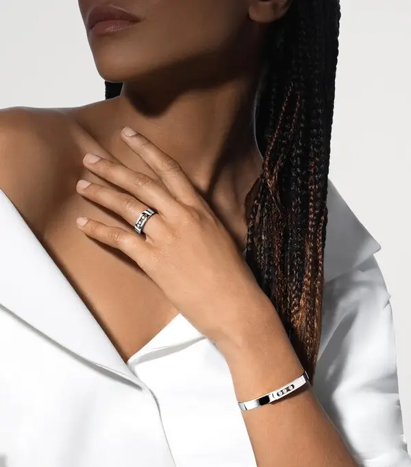 Messika Move Noa White Gold And Diamond Bangle