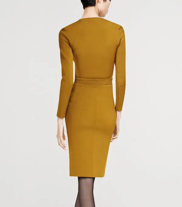 TOM FORD Knitted Midi Skirt - Green