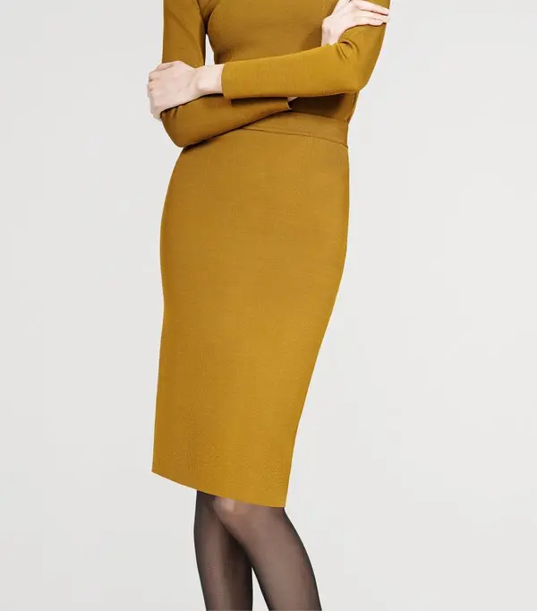 TOM FORD Knitted Midi Skirt - Green