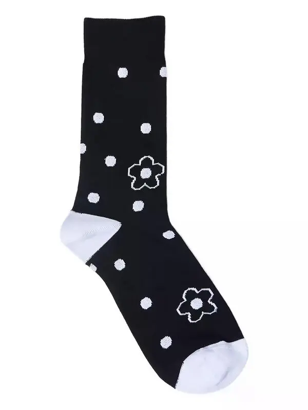 Kenzo Boke Flower Crew Socks - Black