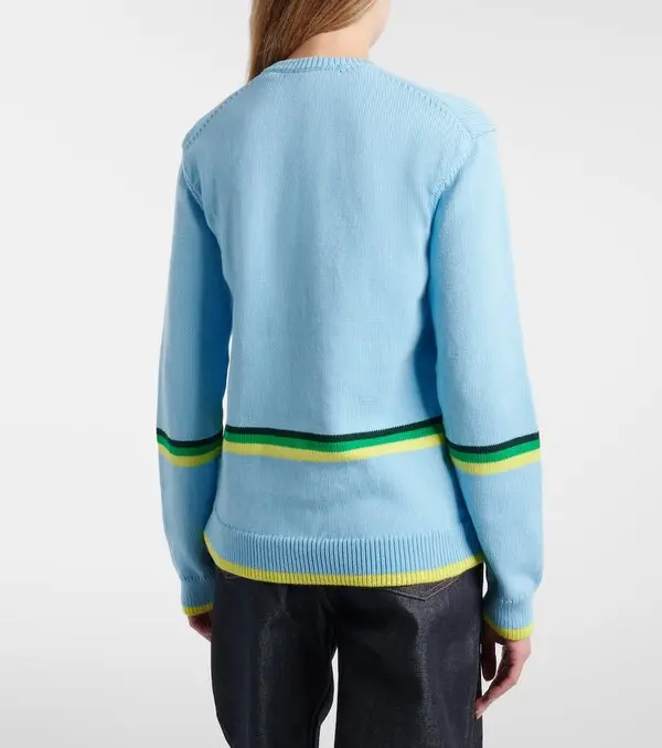 JW Anderson Embroidered Cotton Sweater
