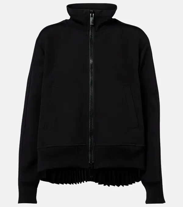 Sacai Paneled Zip-up Sweatshirt