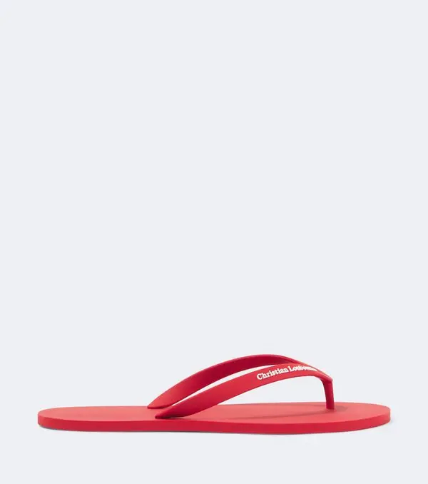 CHRISTIAN LOUBOUTIN Logo Thong Sandals
