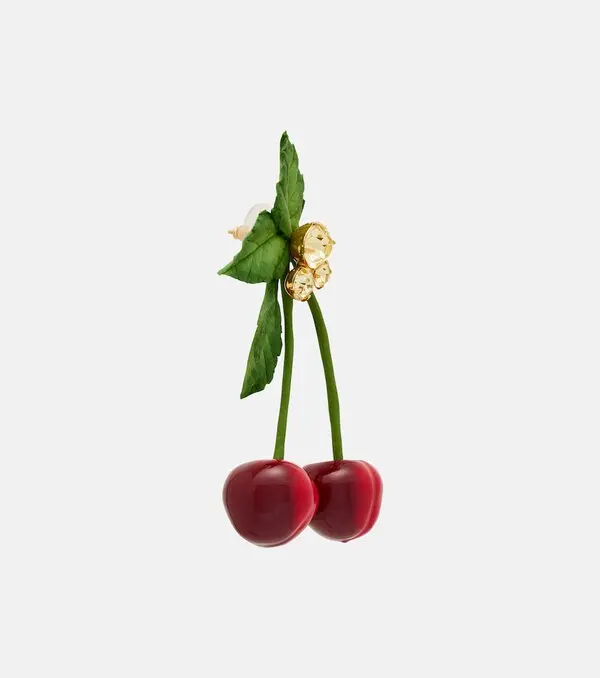 JENNIFER BEHR Embellished Cherry Drop Earrings