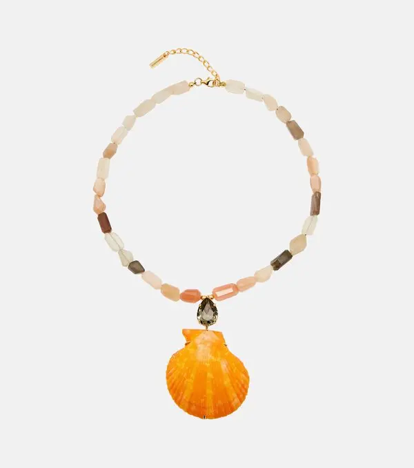 JENNIFER BEHR Syrena Embellished Pendant Necklace - Multicoloured