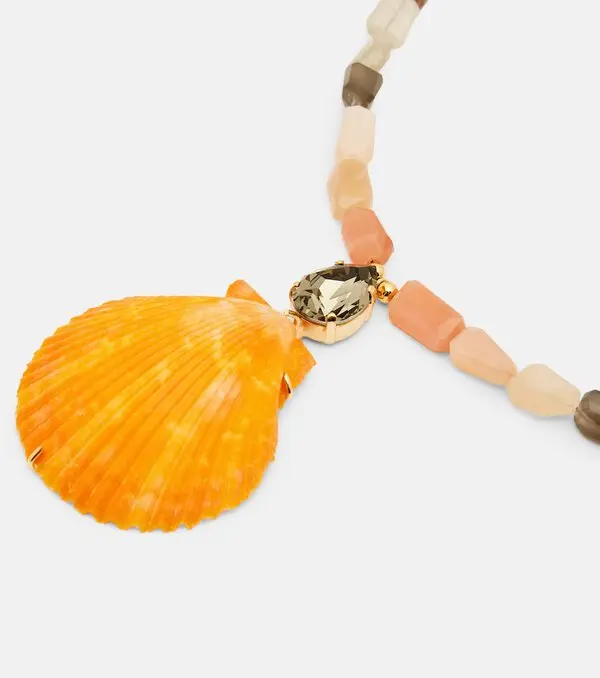 JENNIFER BEHR Syrena Embellished Pendant Necklace
