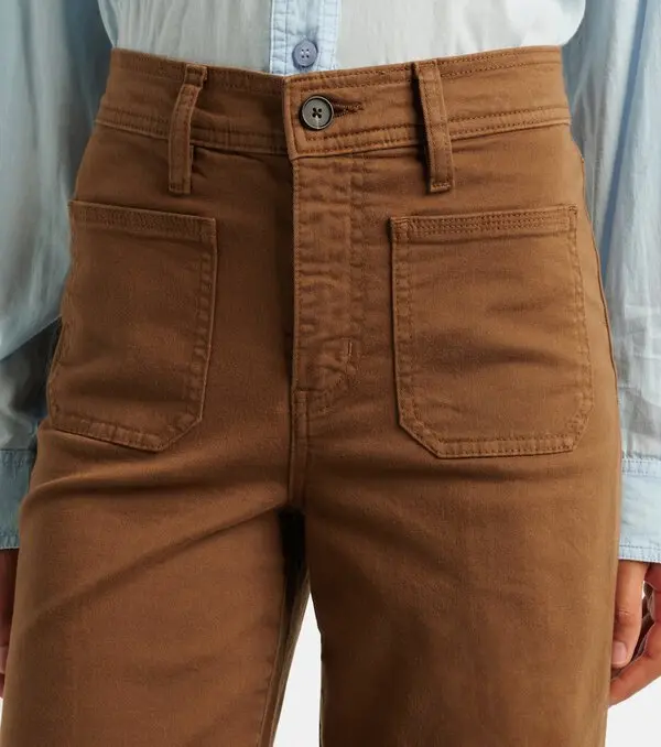 FRAME Le Slim Palazzo Wide-leg Jeans In Ledger - Brown