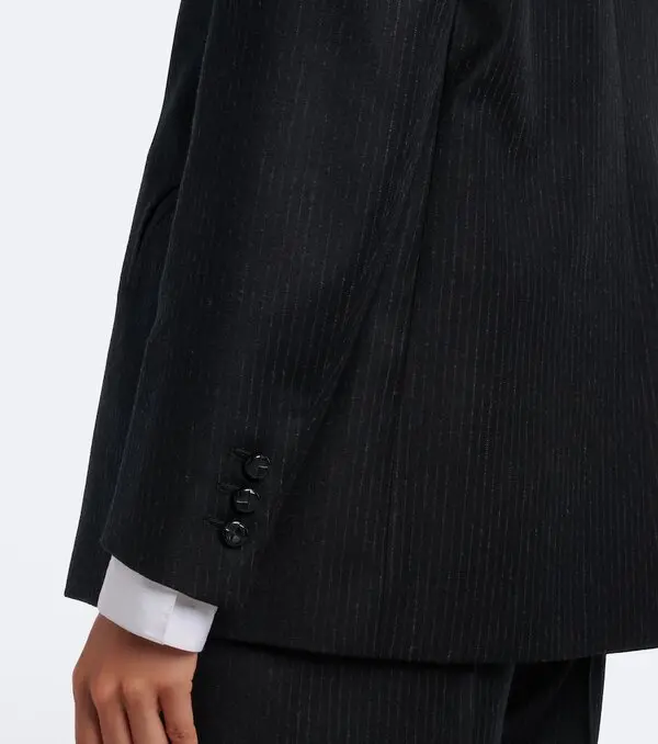 BLAZÉ MILANO Nightbreak Pinstripe Virgin Wool Blazer