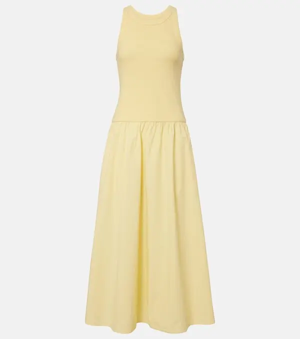 Velvet By Graham & Spencer Romilly Cotton-blend Midi Dress