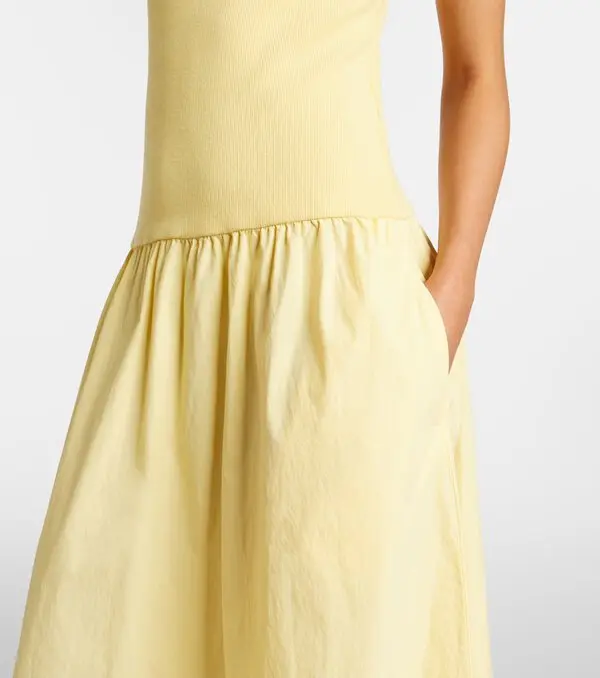 Velvet By Graham & Spencer Romilly Cotton-blend Midi Dress