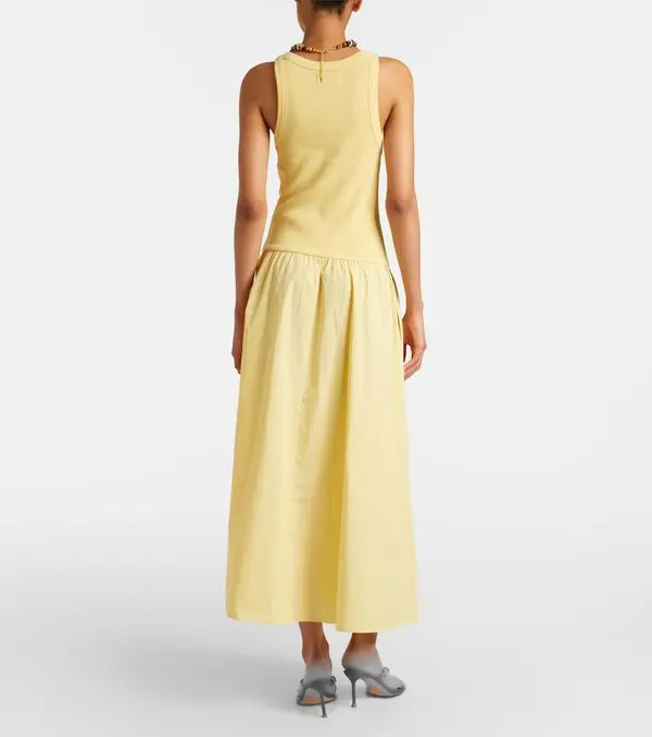 Velvet By Graham & Spencer Romilly Cotton-blend Midi Dress