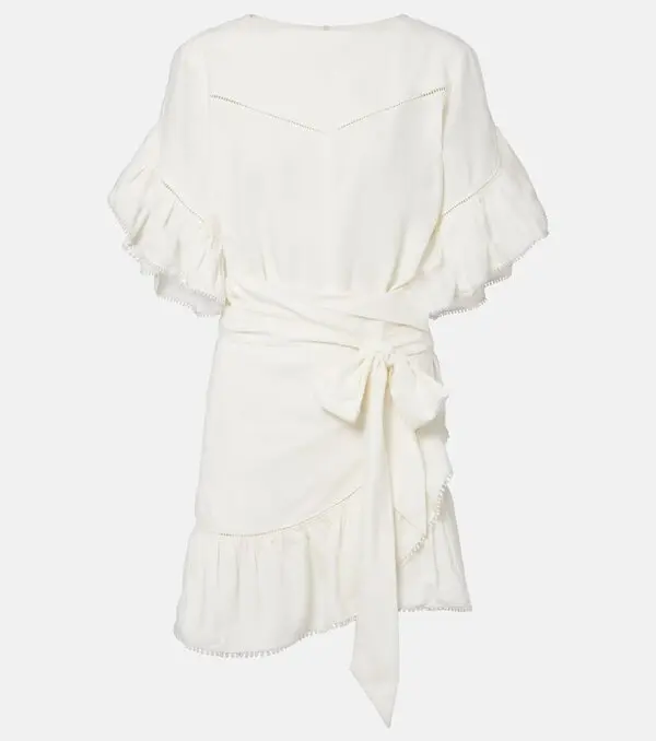 MARANT ETOILE Melicia Ruffled Mini Dress - White