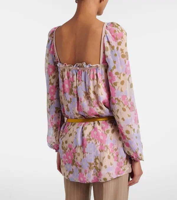 Valentino Garavani Floral Silk Georgette Blouse