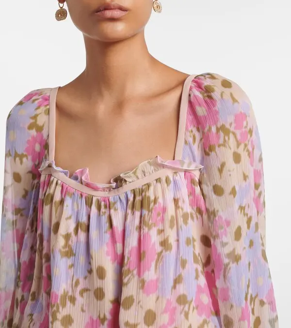 Valentino Garavani Floral Silk Georgette Blouse
