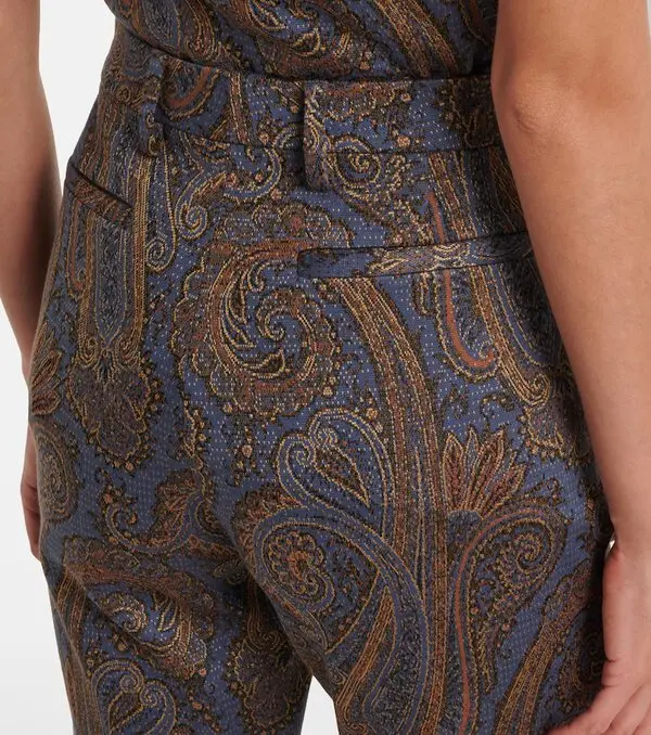 Etro Paisley Flared Trousers