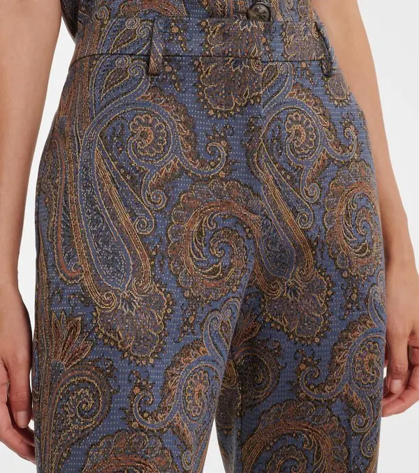 Etro Paisley Flared Trousers
