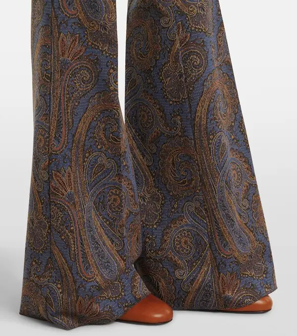 Etro Paisley Flared Trousers